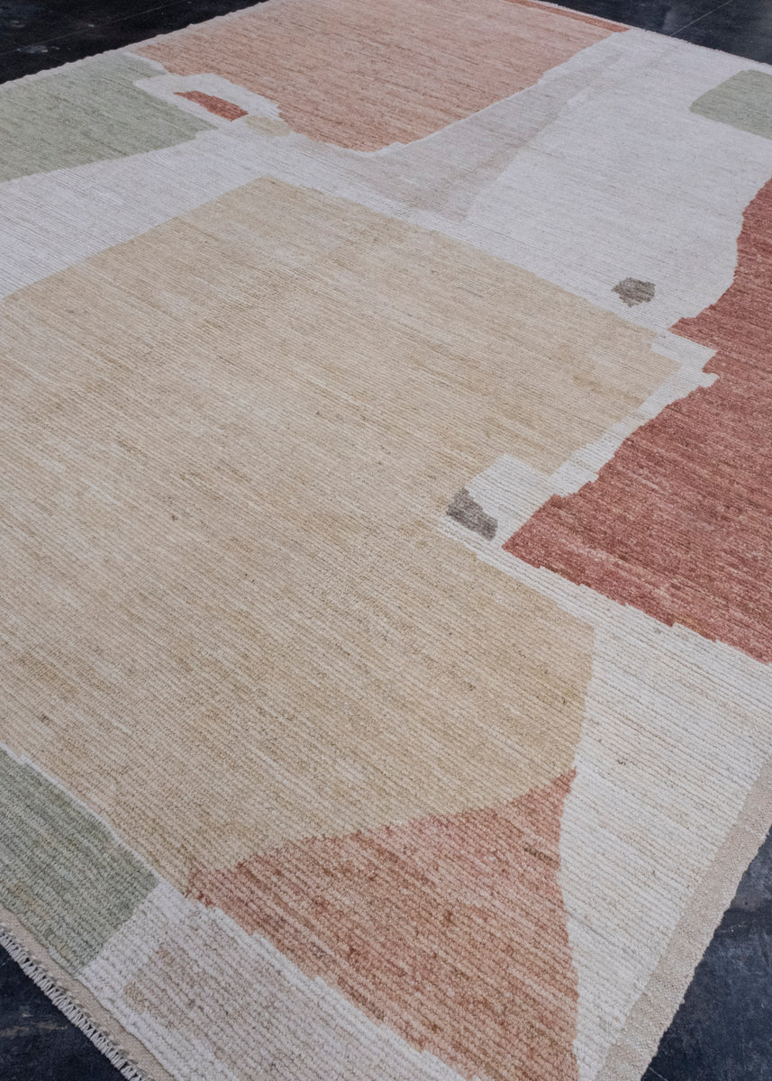 Hand Knotted Modern Rug 10'10" x 13'9" #9029